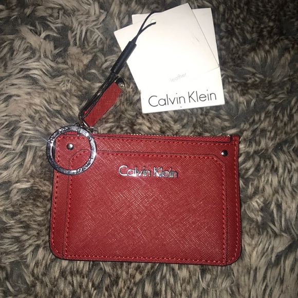 Calvin Klein | Bags | Red Calvin Klein Wallet | Poshmark